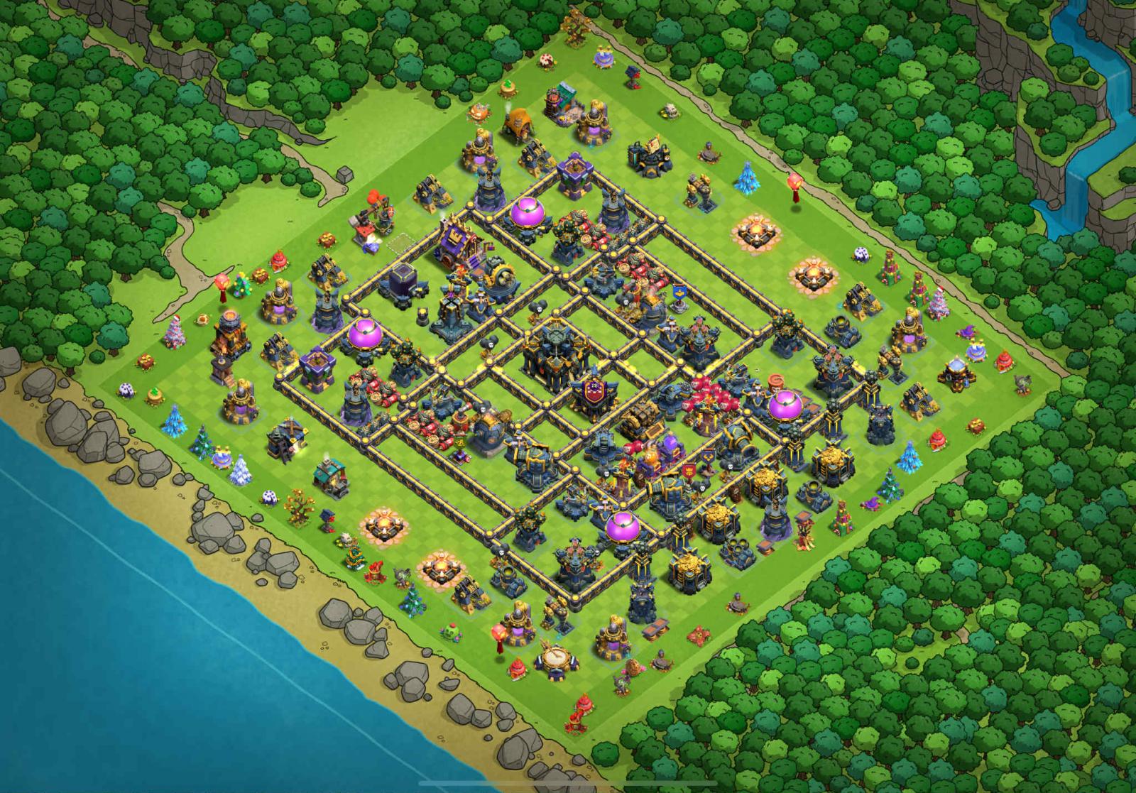 Trophy Base TH17 Rank 5k7 Huyền Thoại Thủ 2 Sao Có Súng Cối Bắn Đá Tháng 9 2025 Clash of clans